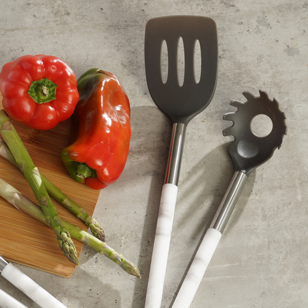 SET X5 UTENSILIOS MARFIL+BASE - Bazar - Tienda Hogar Universal