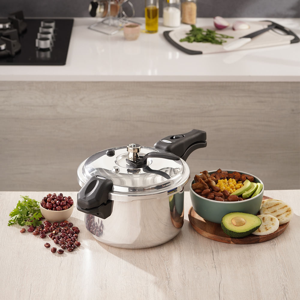 Olla a Presión Ultra Max en aluminio con cierre externo - Bazar ...